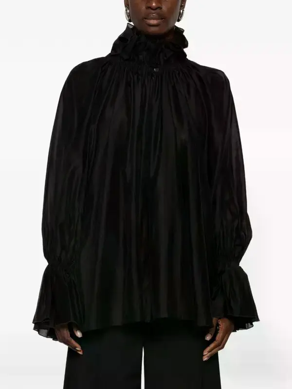 THELATEST Ruffled High-neck Blouse
