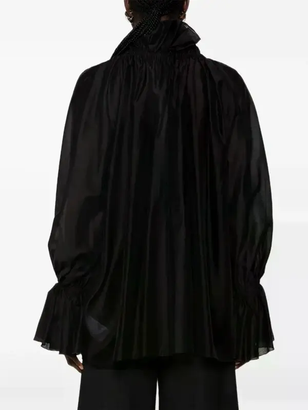 THELATEST Ruffled High-neck Blouse
