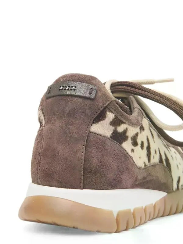 Peserico Animal-print Panelled Sneakers