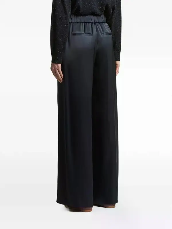 Peserico Satin-finish Trousers - Blue