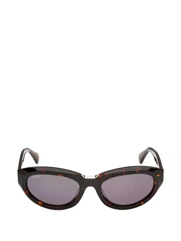 Max Mara Tortoiseshell-effect Sunglasses - Brown