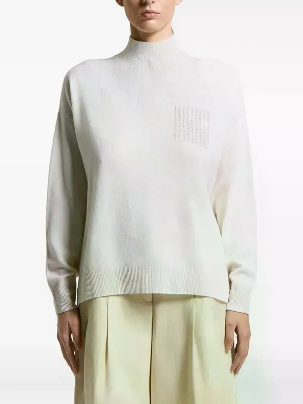 Peserico Mock-neck Chest-pocket Jumper
