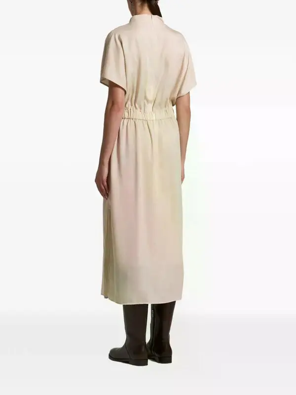 Peserico Belted High-neck Midi Dress
