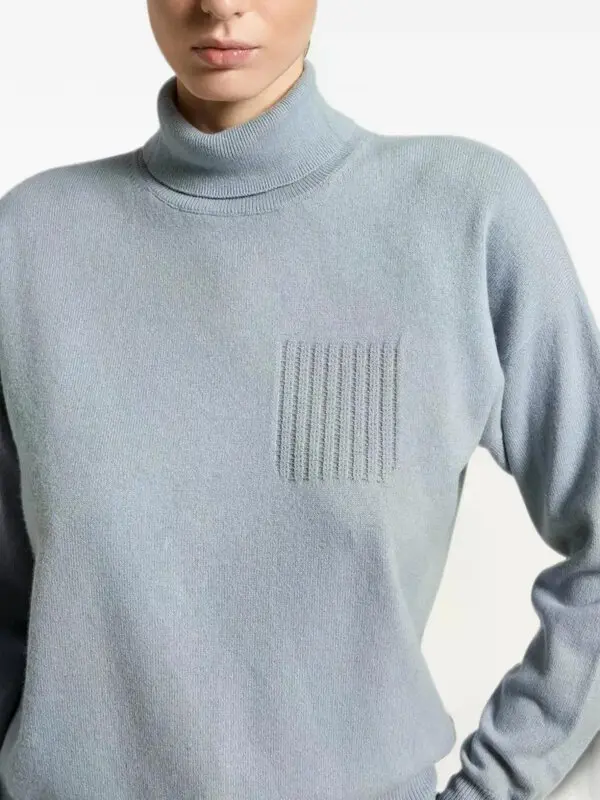 Peserico Roll-neck Chest-detail Jumper