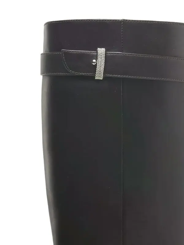Peserico Embellished-strap Leather Boots