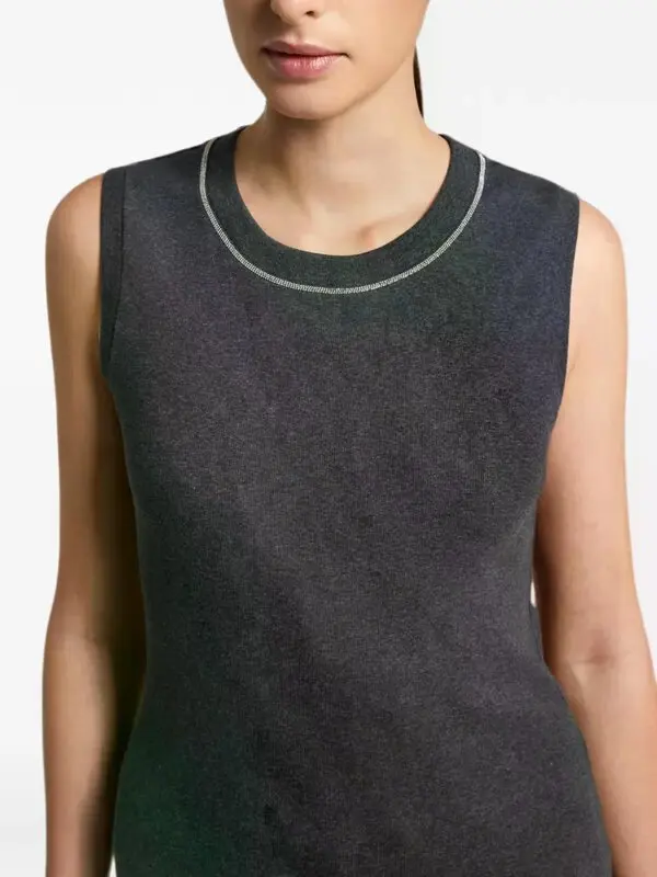 Peserico Embellished Sleeveless Top
