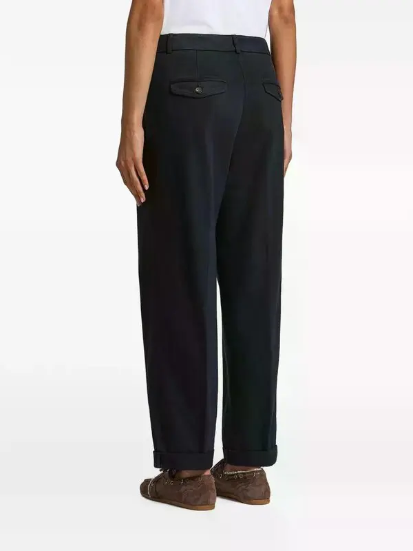 Peserico Pleated Turn-up Trousers