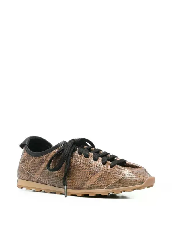 Jacquemus The Tennis Snake-effect Sneakers