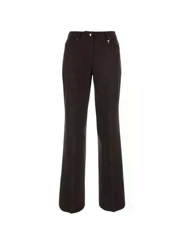 Moncler Logo-plaque Straight-leg Trousers - Brown