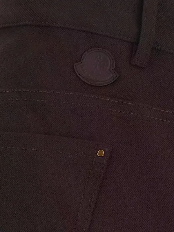 Moncler Logo-plaque Straight-leg Trousers