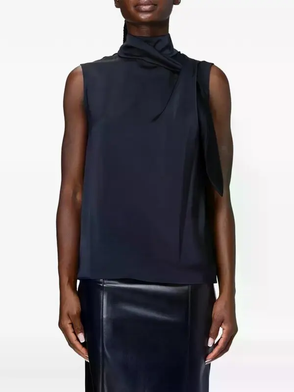 HANITA Tie-neck Sleeveless Top