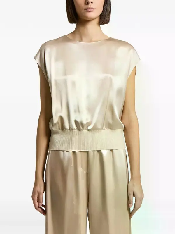 Peserico Satin-finish Blouse - Neutrals