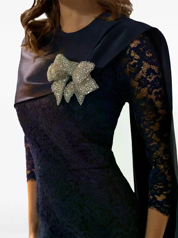 SILK LOVE & LACE Malvina Crystal-embellished Gown