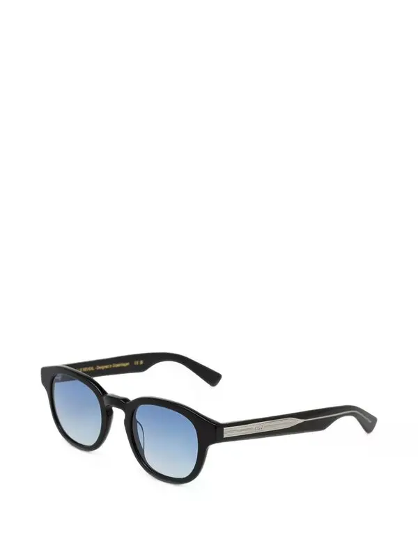 MESSYWEEKEND Bille Reveal Round-frame Sunglasses - Black