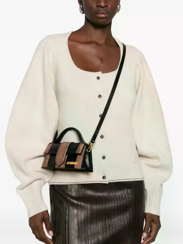 Jacquemus Le Bambino Snake-effect Mini Bag