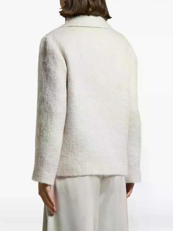 Peserico Brushed-finish Notched-lapel Coat