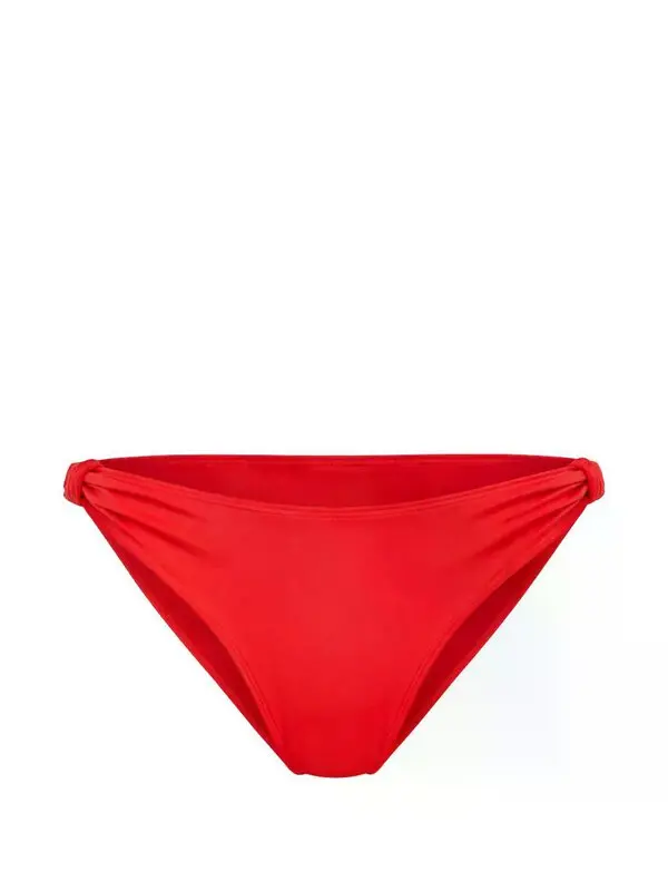 LENNY NIEMEYER Ruched Tie-detail Bikini Bottoms - Red