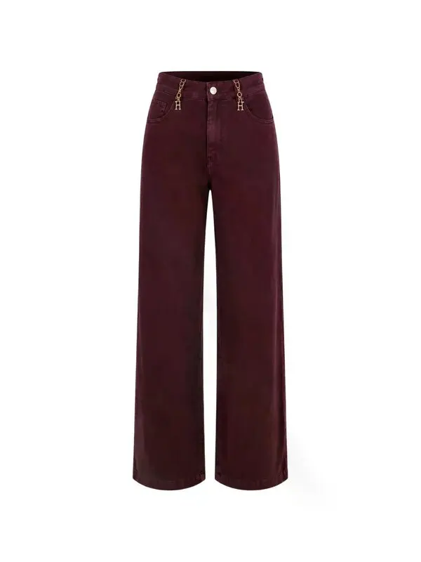 KOCCA Kesidio Chain-detail Wide-leg Jeans