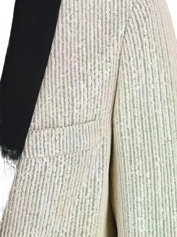 LARDINI Sequin-embellished Shawl-lapel Jacket