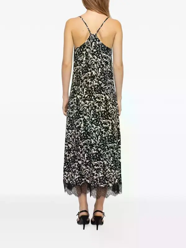 Zadig&Voltaire Respa Soft Night Flowers Midi Dress