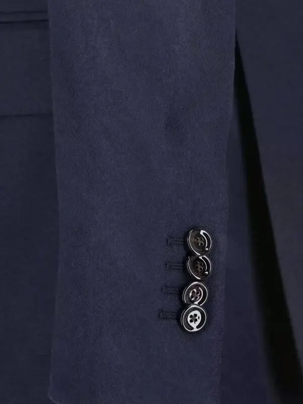 LARDINI Double-breasted Peak-lapel Suit Jacket