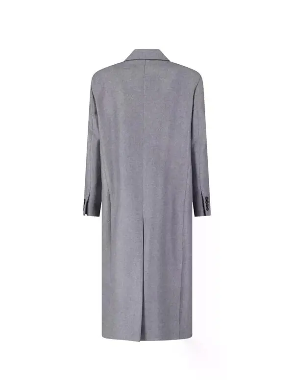 LARDINI Double-breasted Cashmere Coat - Grey