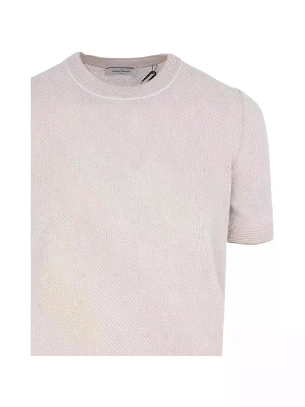 GRAN SASSO Waffle-knit Short-sleeve T-shirt