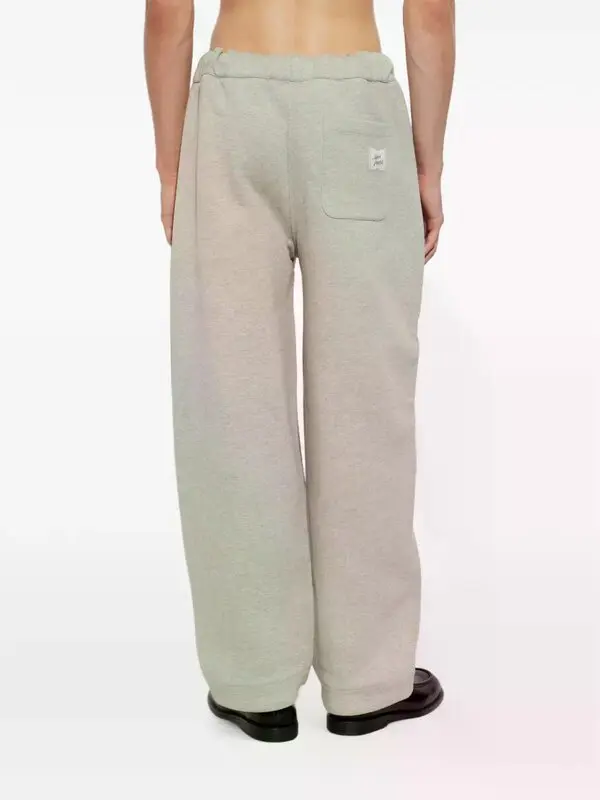 AMI Paris Cotton Track Pants With Heritage Label