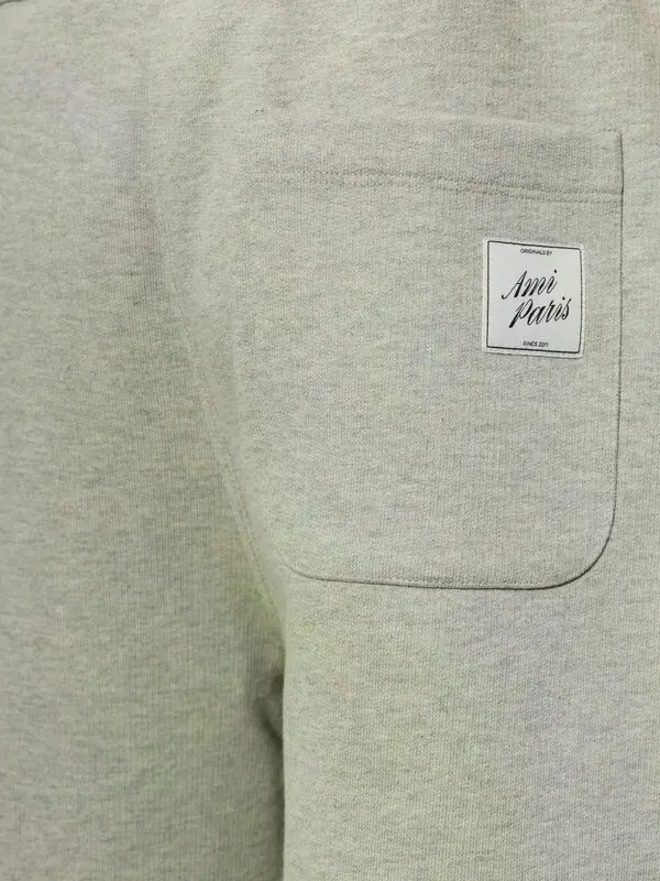 AMI Paris Cotton Track Pants With Heritage Label