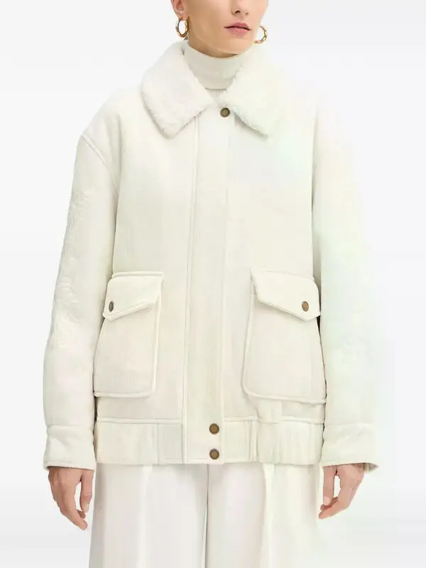 ERMANNO FIRENZE Embroidered Corduroy Jacket