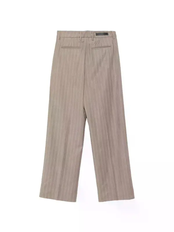 BRIGLIA 1949 Pinstripe-pattern Pleated Trousers
