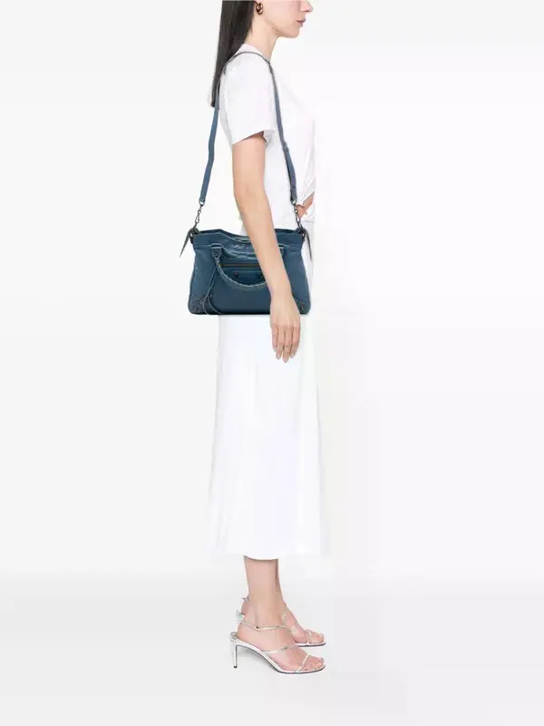 Balenciaga 2014 Lambskin Motocross Classic Town Satchel