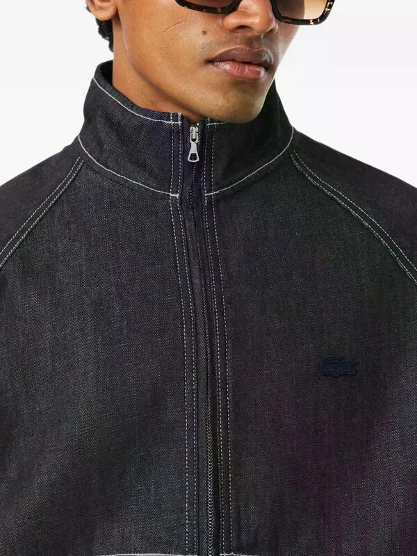 Lacoste Contrast-stitch Denim Jacket