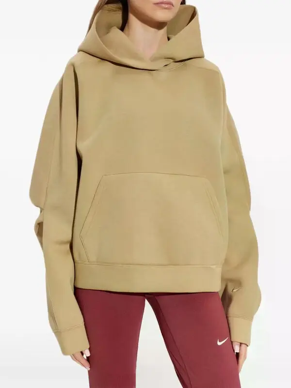 Nike Logo-embroidered Hoodie - Neutrals