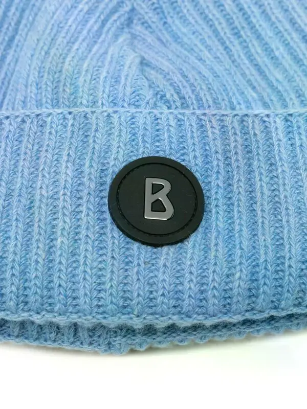 Bogner Gustav Logo-plaque Ribbed-knit Beanie Hat