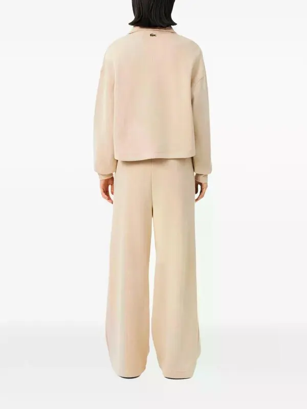 Lacoste Pleated Ribbed-knit Track Pants