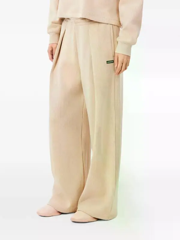 Lacoste Pleated Ribbed-knit Track Pants