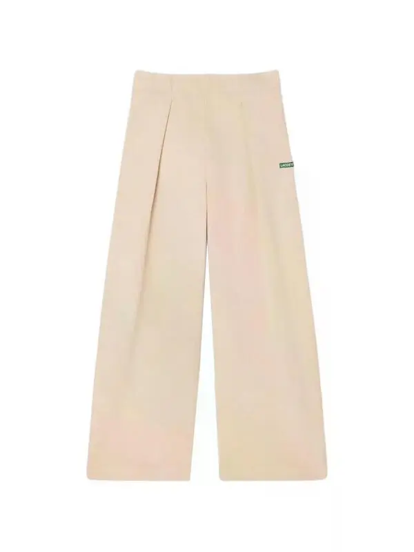 Lacoste Pleated Ribbed-knit Track Pants