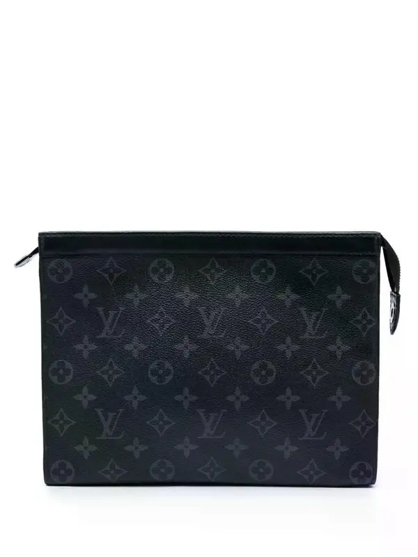 LOUIS VUITTON 2018 Monogram Eclipse Pochette Voyage Mm Clutch Bag