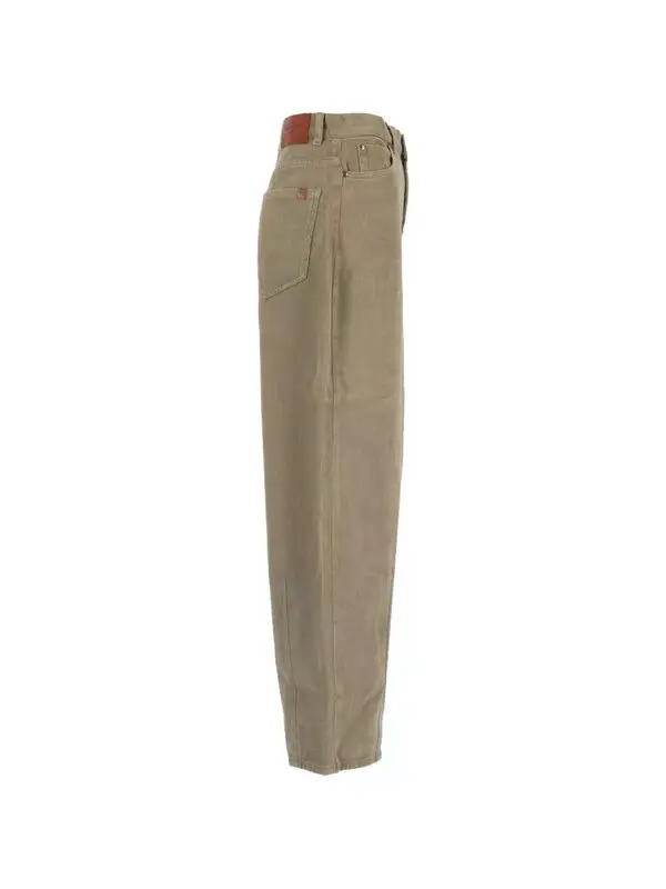 Max Mara Ordine Wide-leg Cotton-drill Trousers