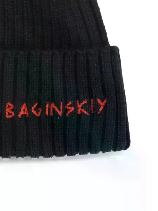 Ruslan Baginskiy Logo-embroidered Ribbed Beanie Hat