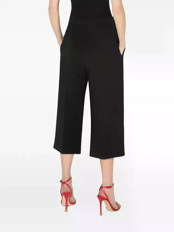 Elisabetta Franchi Logo-plaque Pleated Trousers