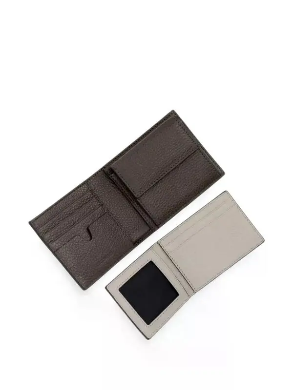 COCCINELLE Logo-debossed Grained Leather Wallet