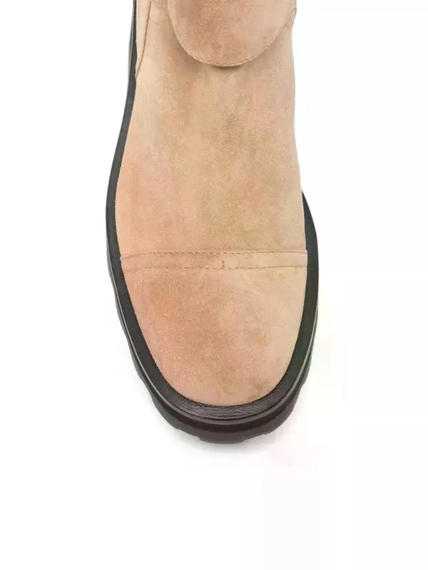 JIMMY CHOO Pearl-embellished Suede Ankle Boots