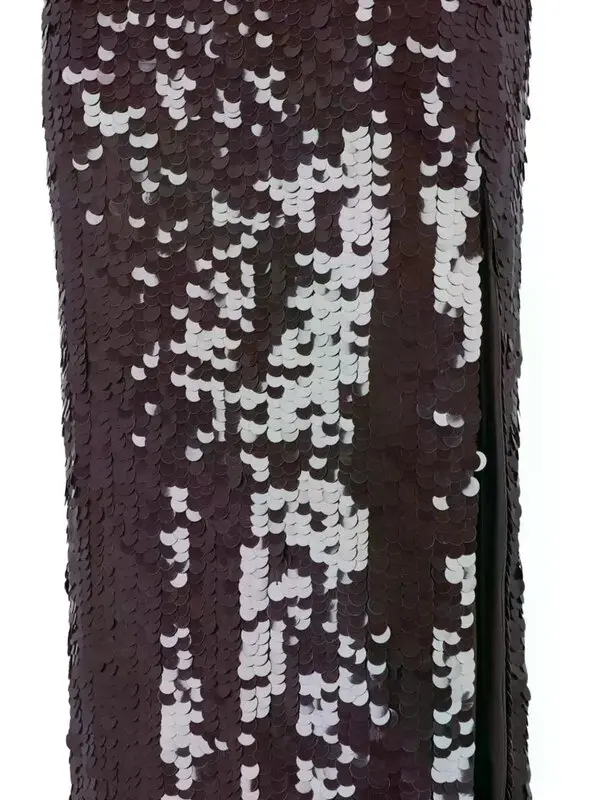 P.a.r.o.s.h Sequin-embellished Slit Maxi Skirt