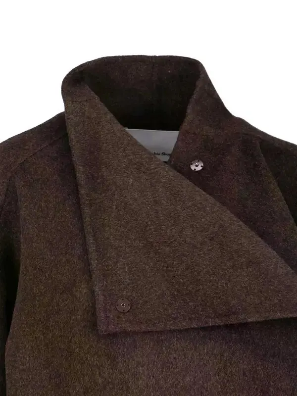 THE FRANKIE SHOP Leroy Funnel-neck Wool-blend Coat