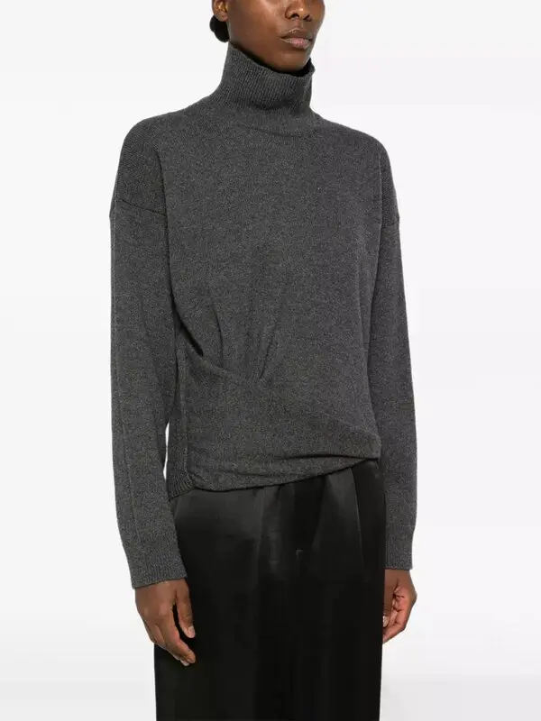 RÓHE Sculptural Wrap-detail Turtleneck Sweater
