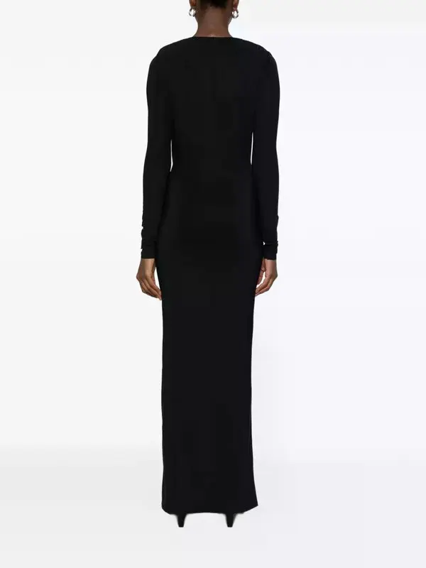AMAZUIN Rasha V-neck Ruched Maxi Dress
