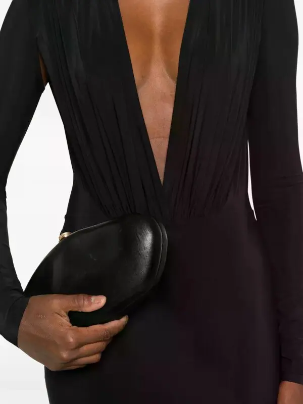 AMAZUIN Rasha V-neck Ruched Maxi Dress