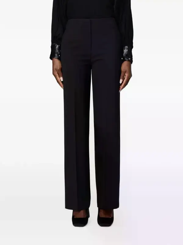HANITA Pressed-crease Straight-leg Trousers